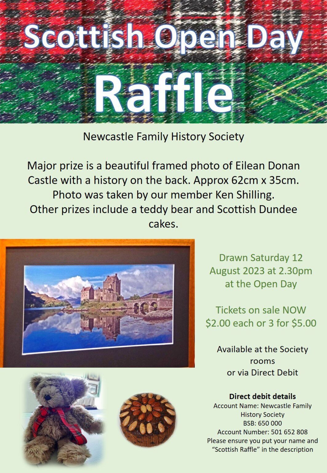 Scottish Open Day Raffle - Newcastle Family History Society